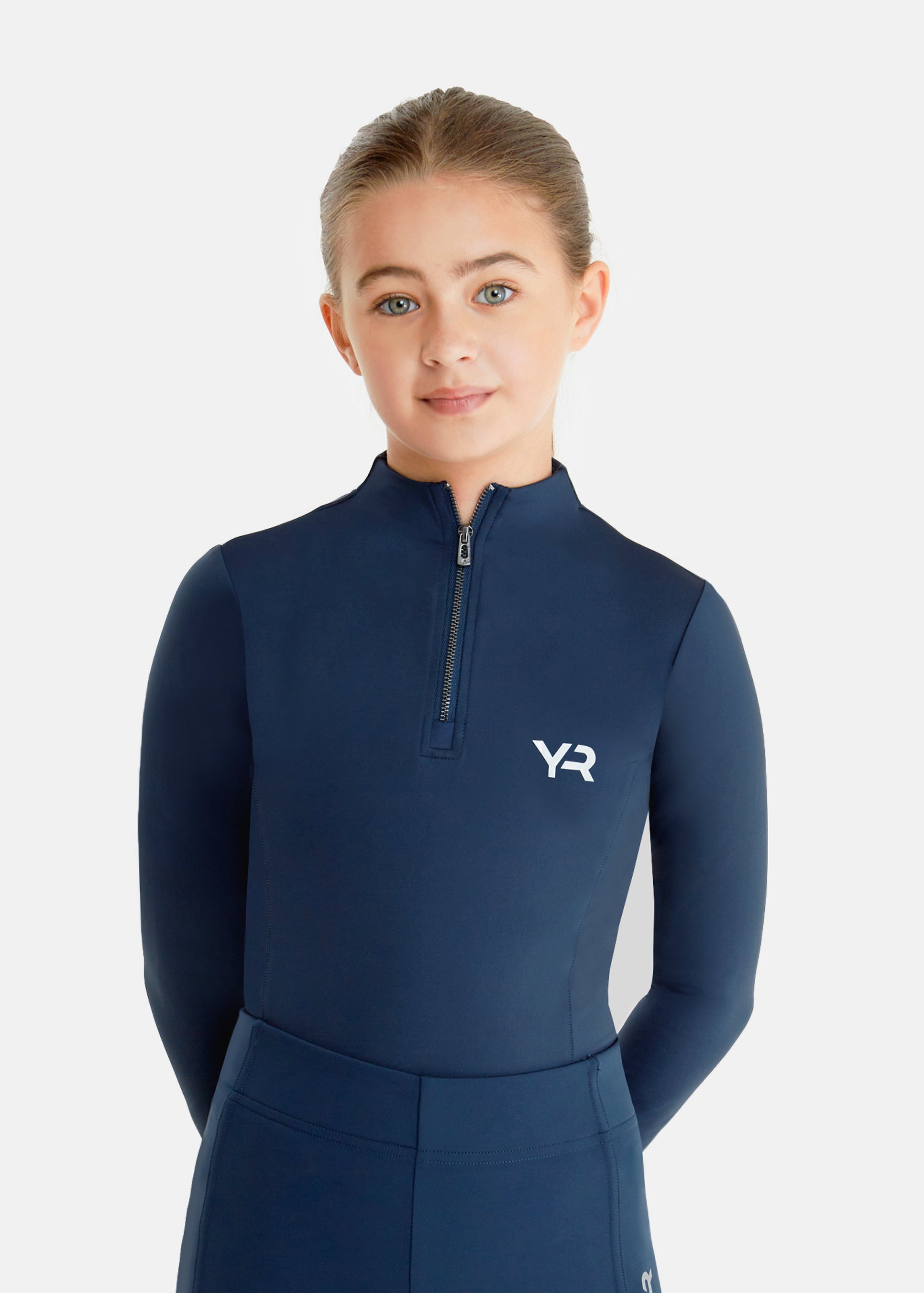 Navy Young Rider Base Layer – Aztec Diamond Equestrian