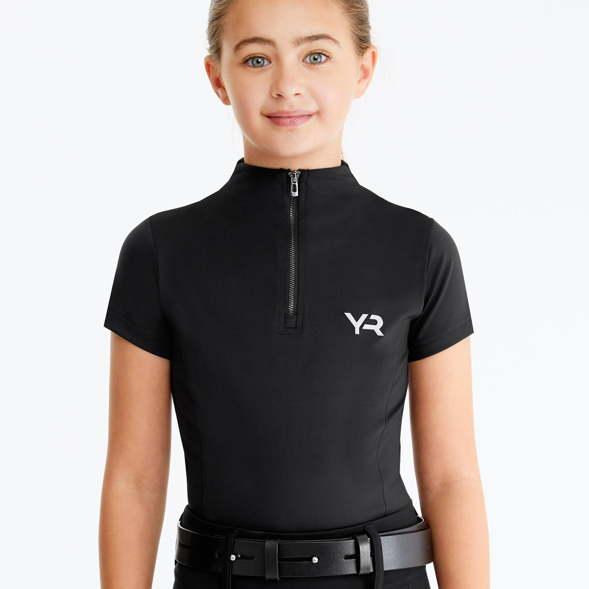 Black Young Rider Short Sleeve Base Layer – Aztec Diamond