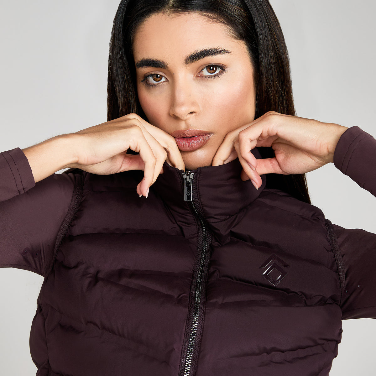 Deep Mauve lightweight Gilet – Aztec Diamond