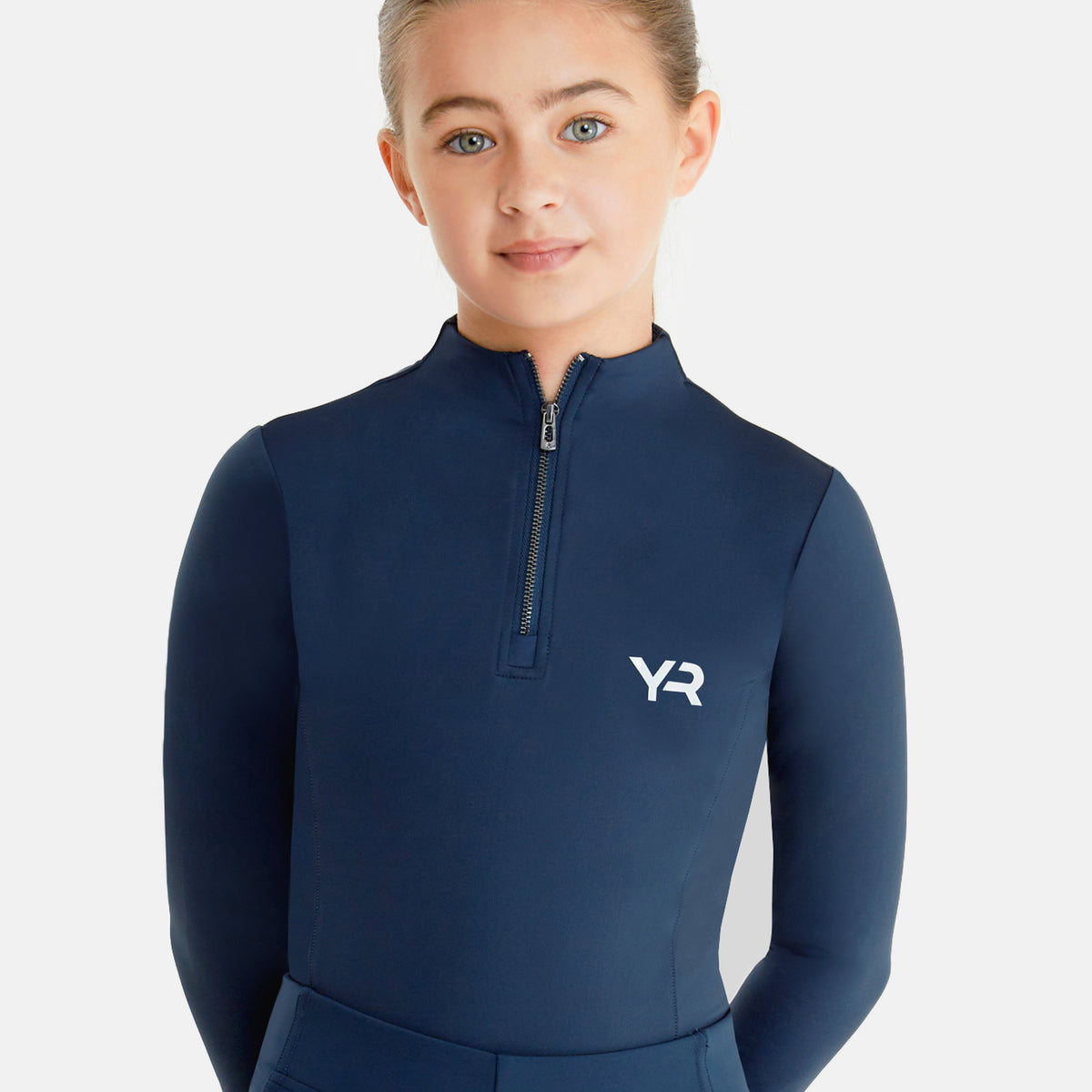 Navy Young Rider Base Layer – Aztec Diamond
