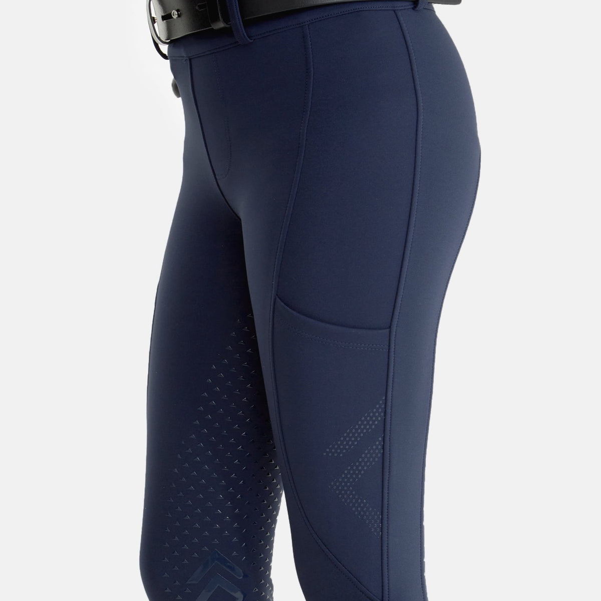 Navy Pull on Young Rider Compression Breeches – Aztec Diamond