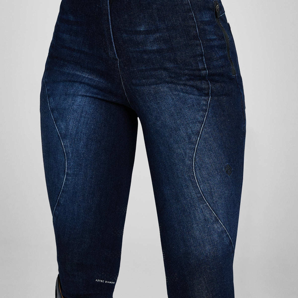 Premium Indigo Denim Breeches – Aztec Diamond