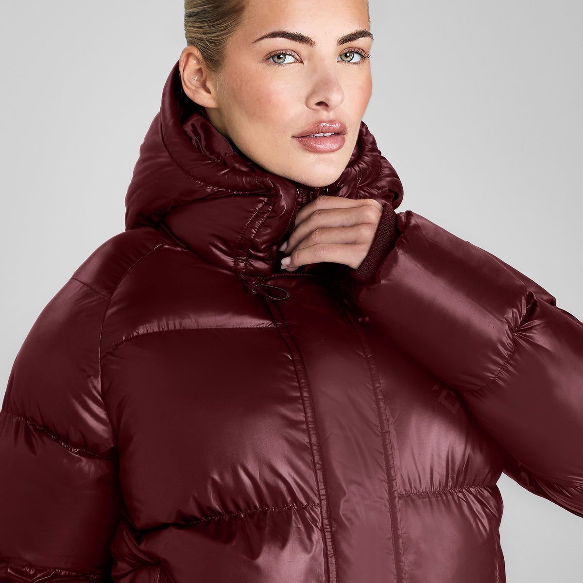 Cherry Heavy Quilted Puffer – Aztec Diamond