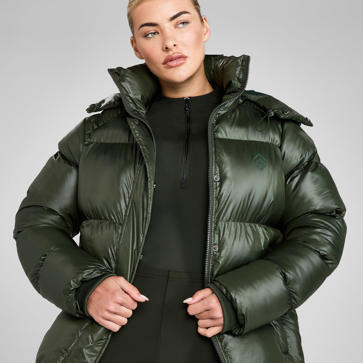 Forest Heavy Quilted Puffer – Aztec Diamond