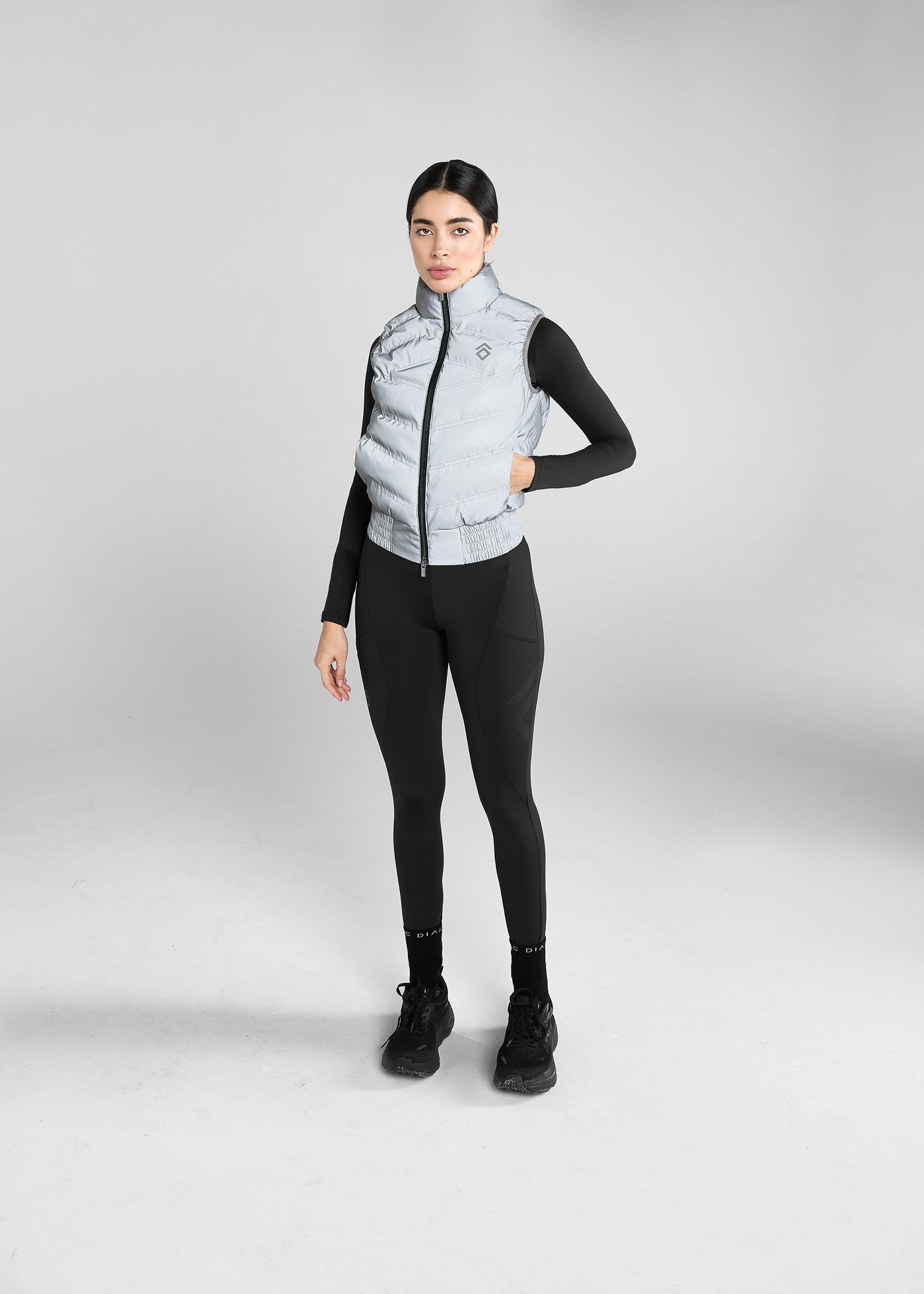 Reflective Lightweight Gilet – Aztec Diamond