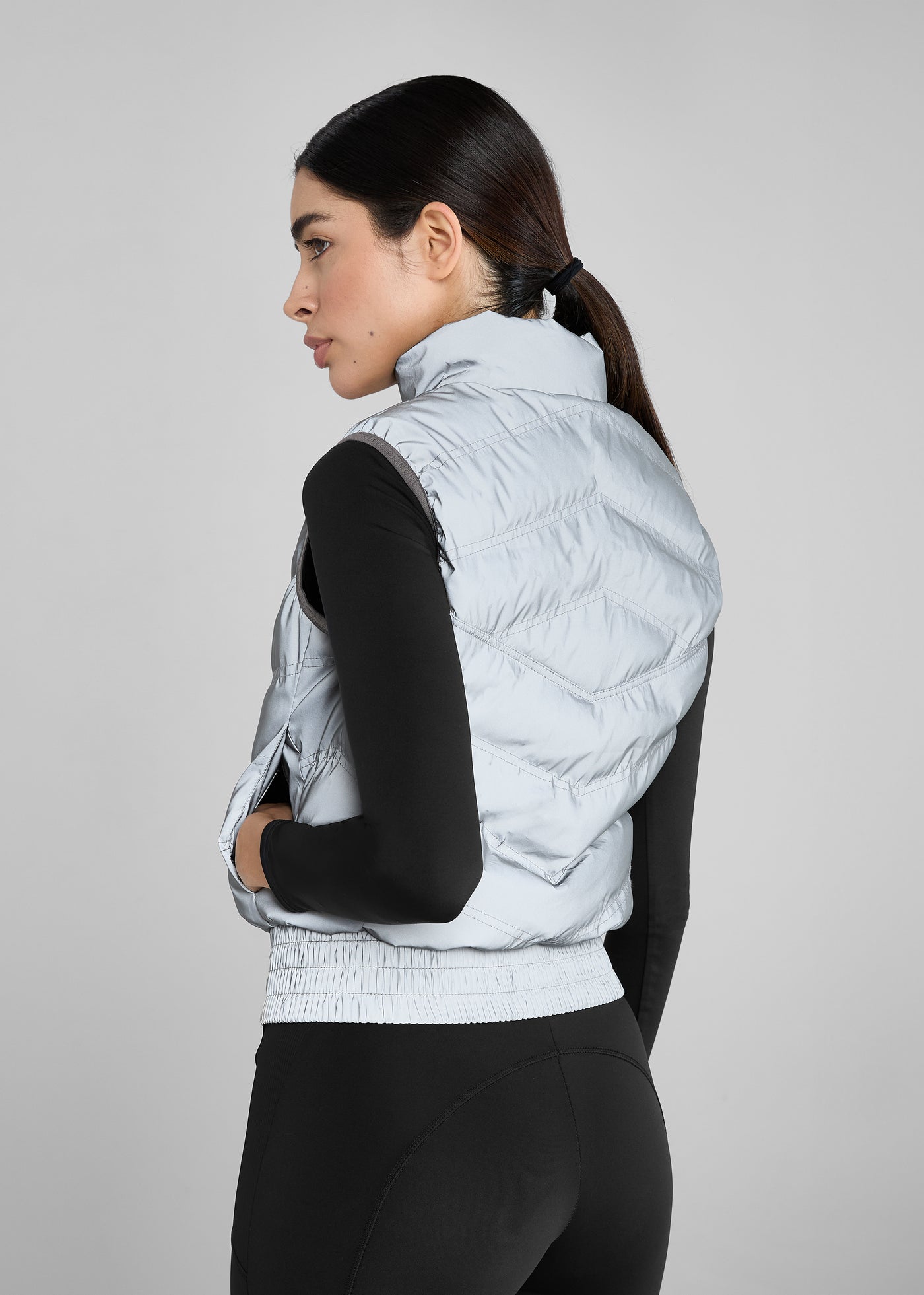 Reflective Lightweight Gilet – Aztec Diamond
