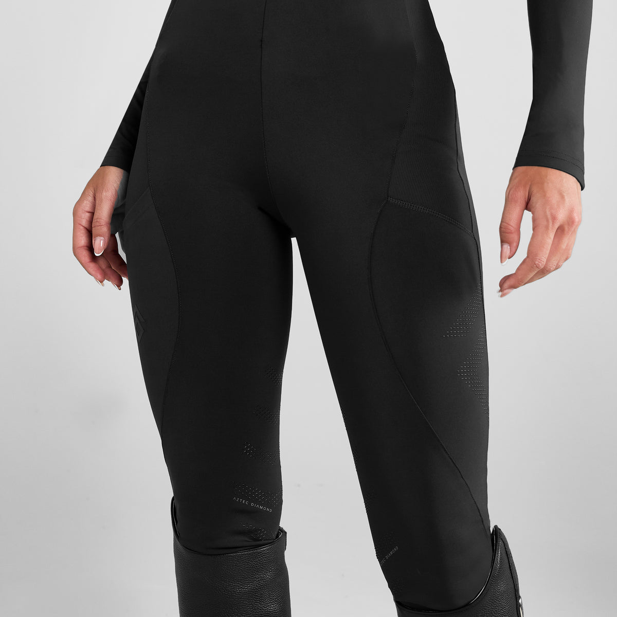 Aztec Diamond Petite Knee Grip Riding Leggings