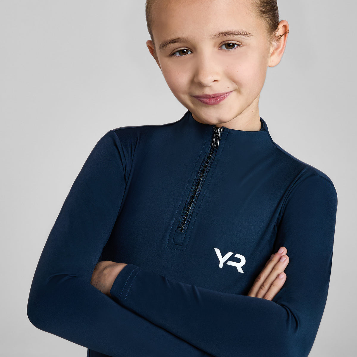 Navy Young Rider Base Layer – Aztec Diamond