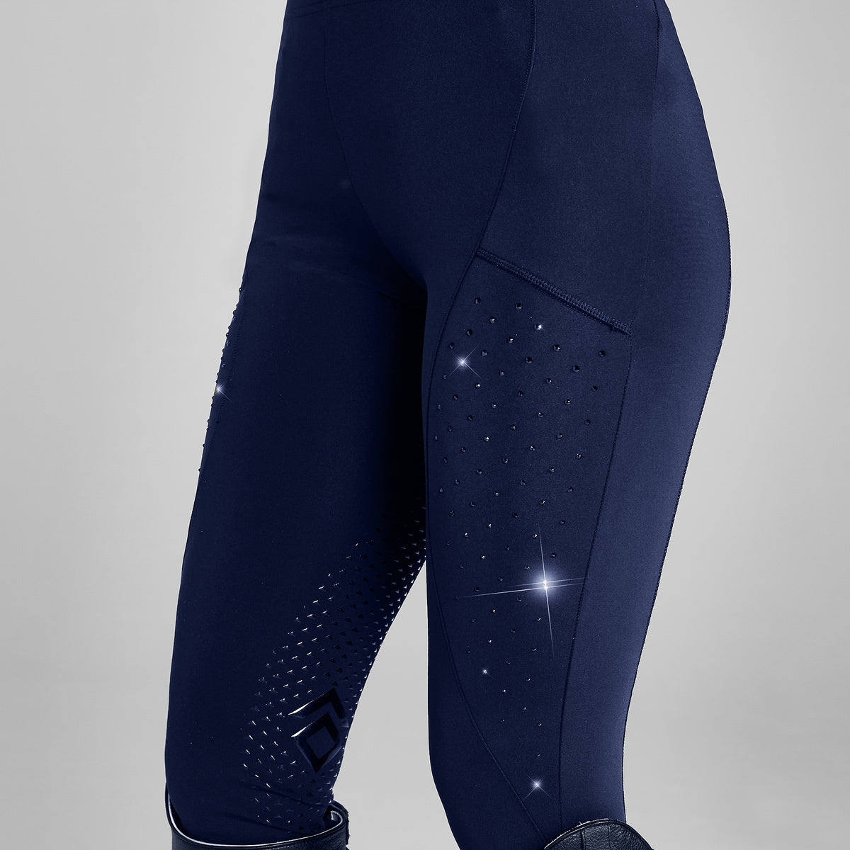 Navy Crystal Leggings Full Seat – Aztec Diamond